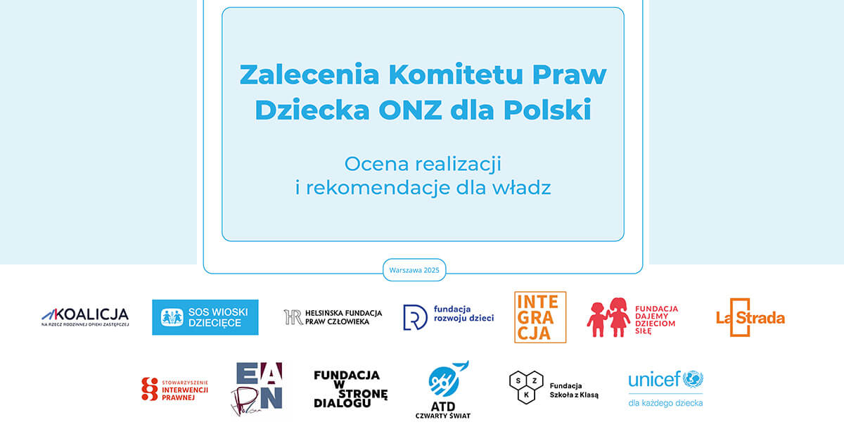 Raport Koalicji Organizacji Pozarządowych monitorujących wdrażanie Konwencji o prawach dziecka w ...